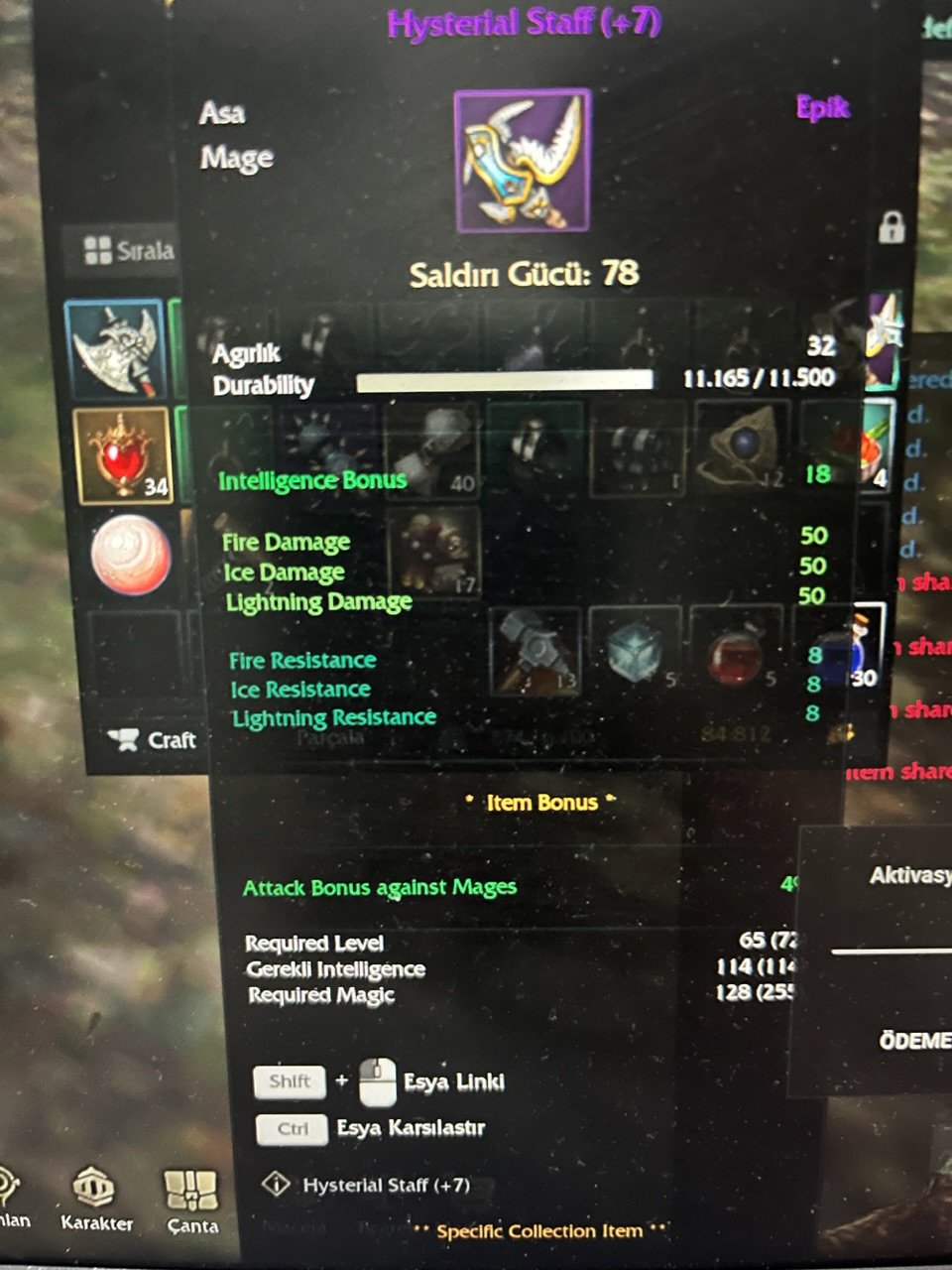 Rise Online Item Rise Online Hysterial Staff ( 7) Mage nin En iyi Staf