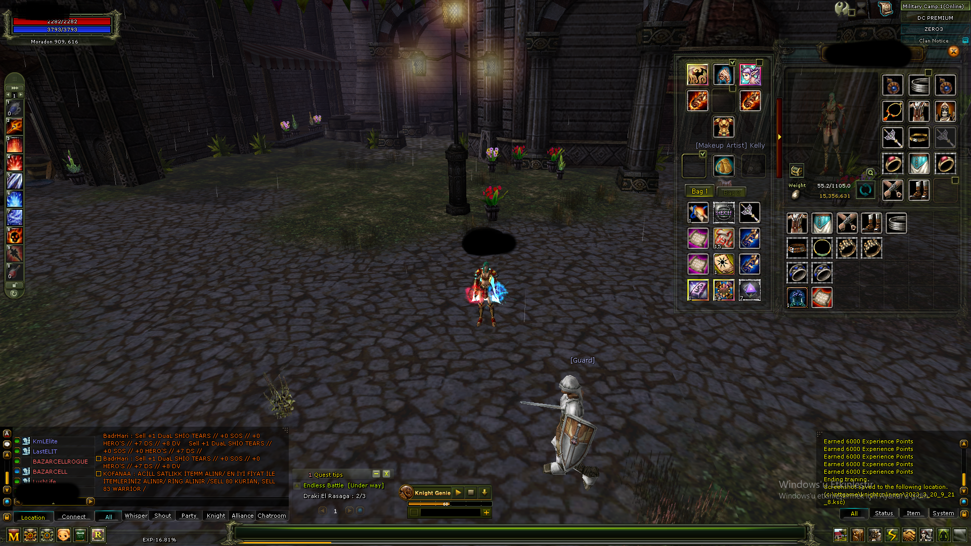 Knight Online Zero 7 QUEST STAFLI HUMAN MAGE FULL İTEMLİ