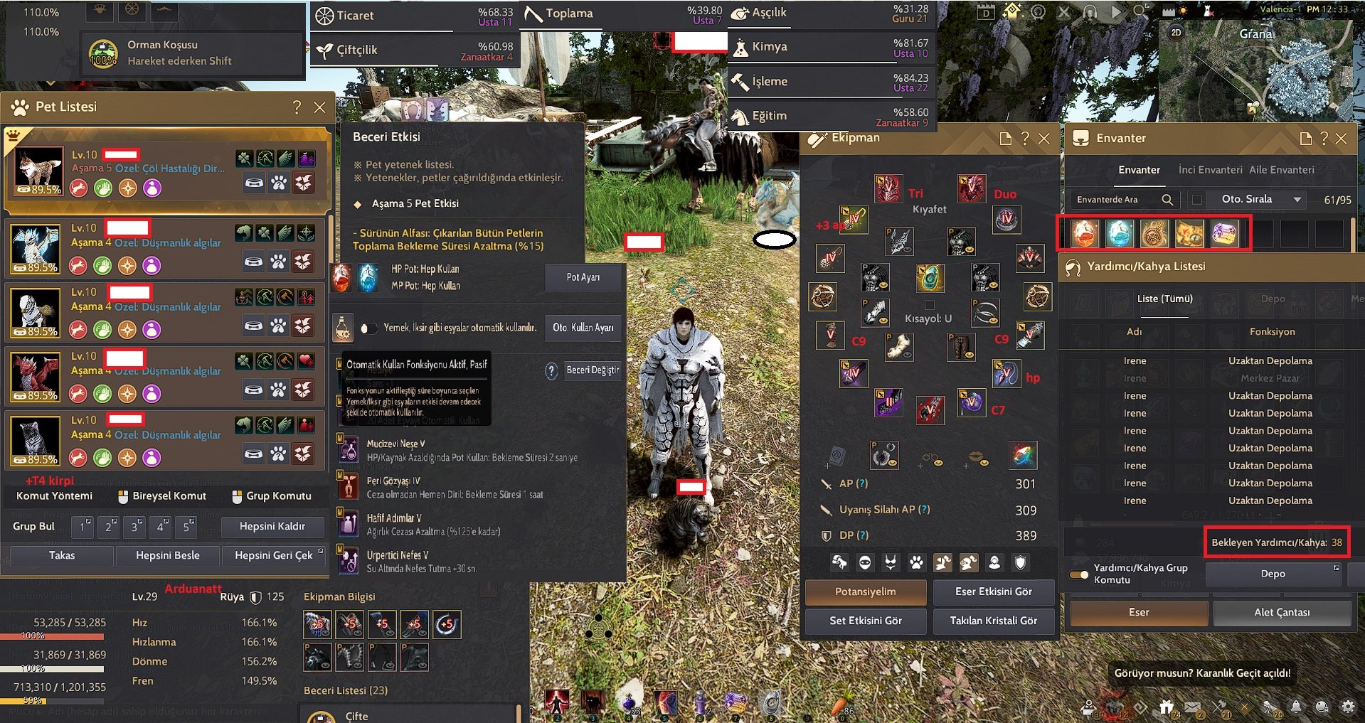Black Desert Online Türkiye/MENA Bölgesi 693 GS PEN BS, HP-MP-PUSULA-