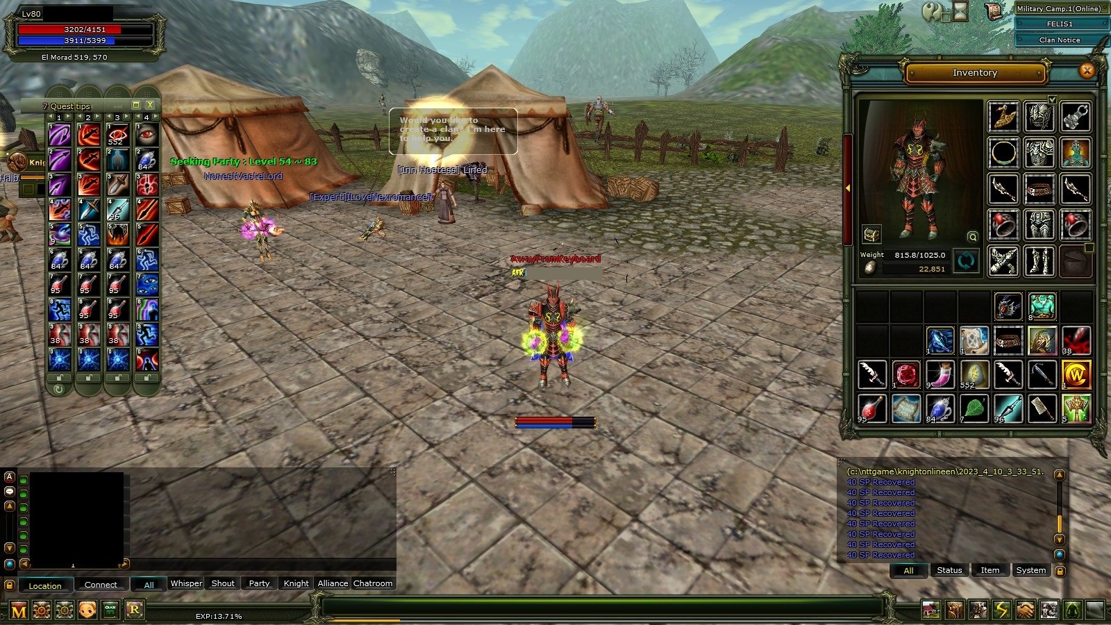 Knight Online Felis 80LVL ASAS FULL SKİLL