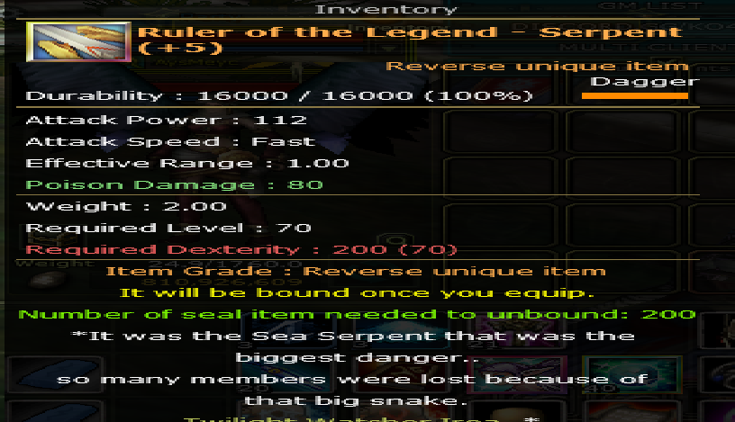 Knight PVP KO4FUN Winter Ruler Of Serpen 8(reb5)