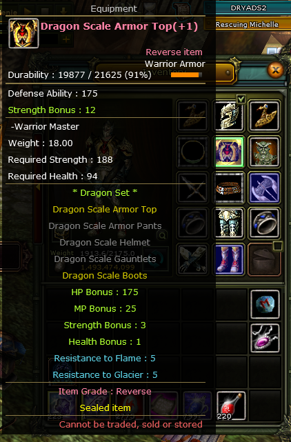 Knight Online Dryads human warrior