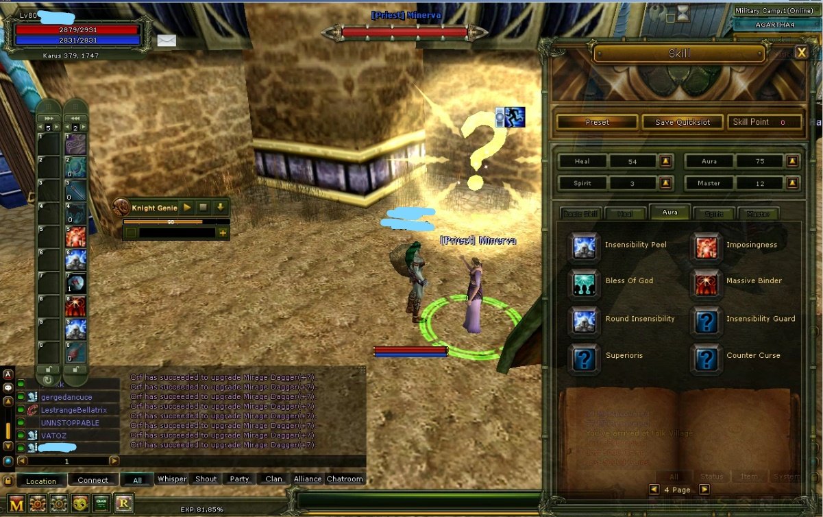 Knight Online Agartha 80 LEVEL PRİEST QUEST KALKANLI.