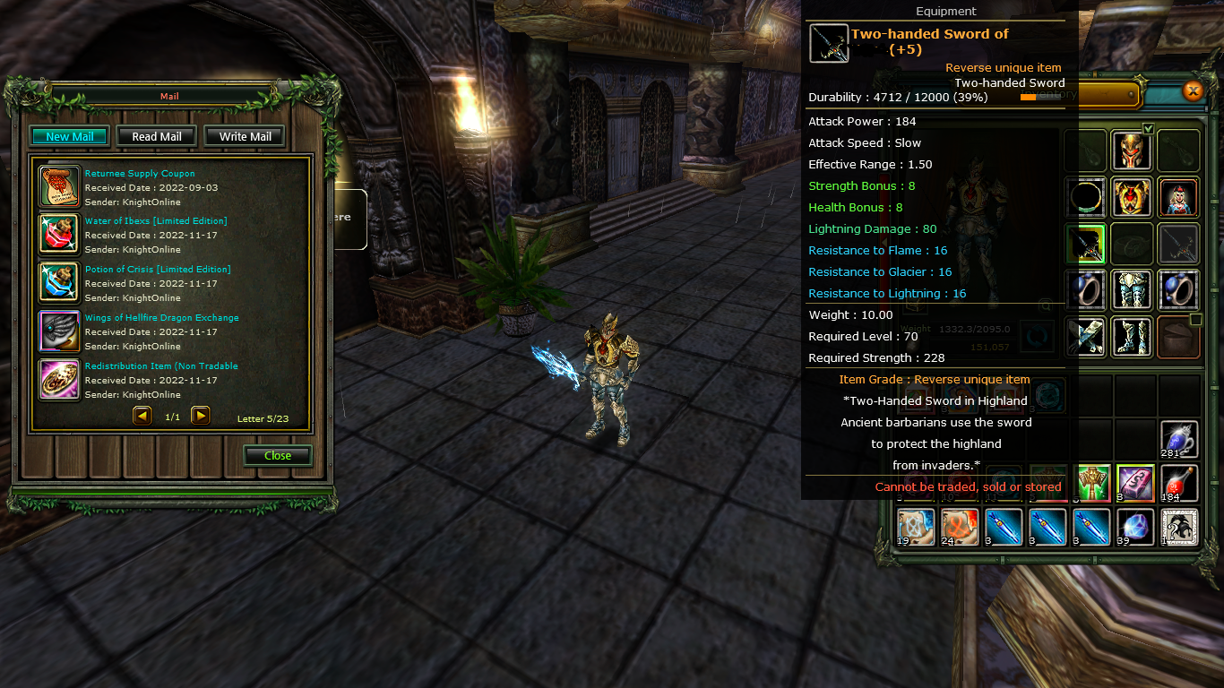 Knight Online Dryads REB 5 QUEST MS 81 LEVEL 2 PARÇA 7 DRAGON Göğüs