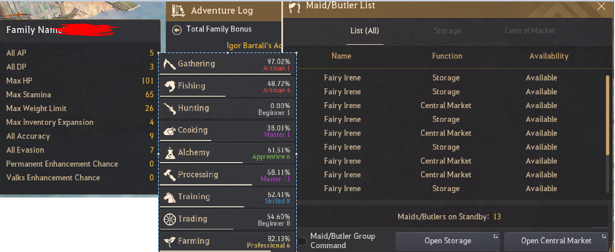 Black Desert Online Türkiye/MENA Bölgesi BDO EU 618 GS HP/COMPASS TA