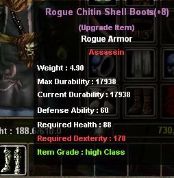 Knight PVP ProfessionalKO 8 ROGUE SHELL BOOTS
