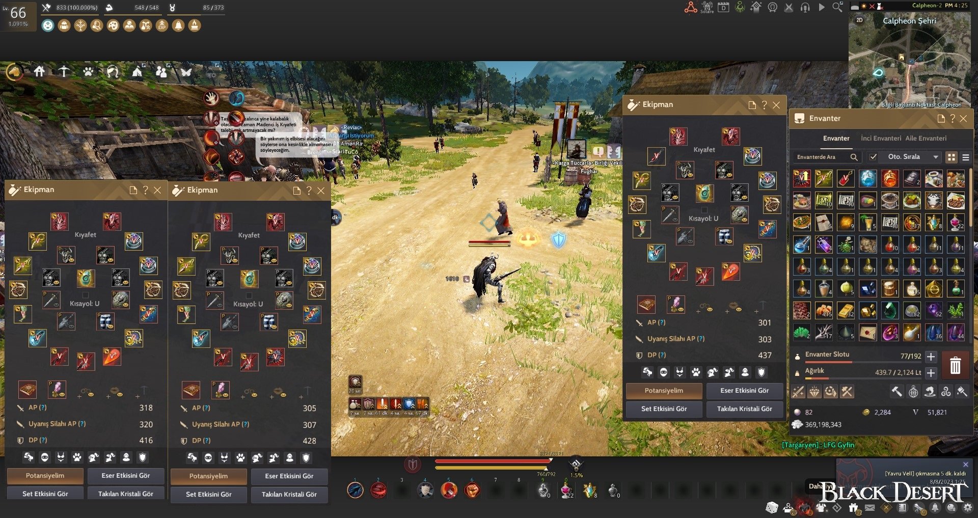 Black Desert Online Türkiye/MENA Bölgesi 66 LEVEL WARRIOR FULL FULL