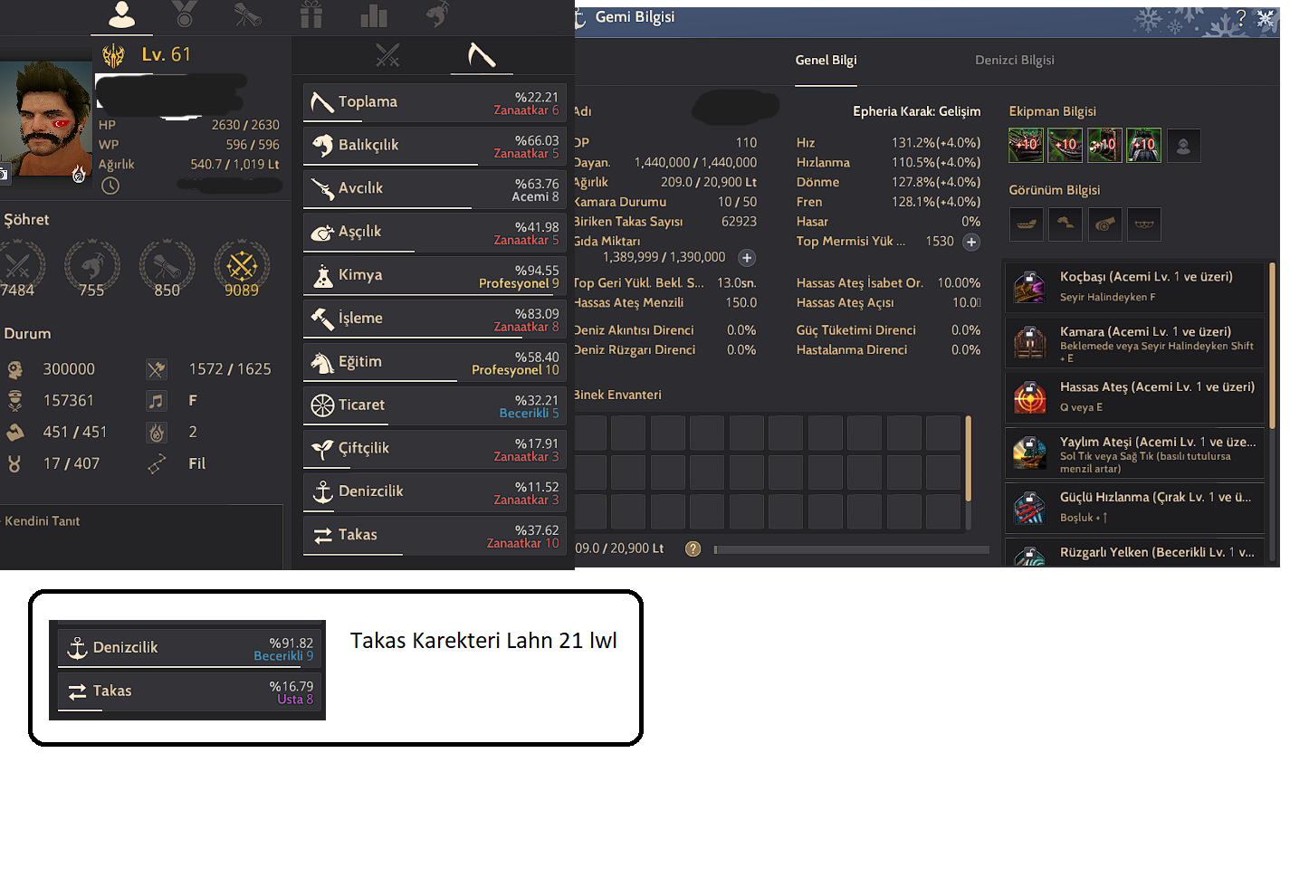 Black Desert Online Türkiye/MENA Bölgesi 718 GS Pen Gdor. Ana silh/ K