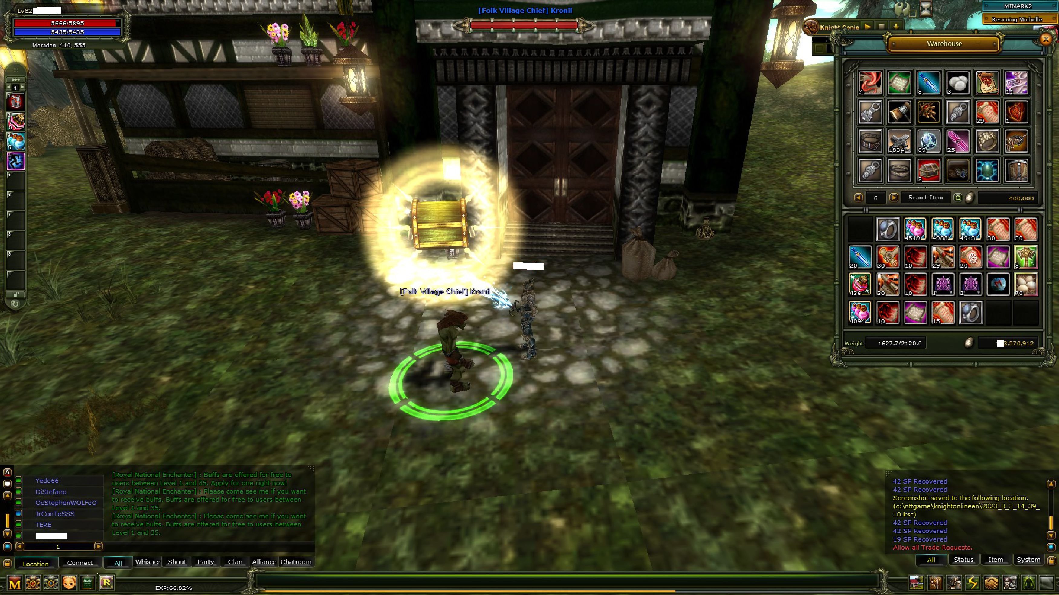 Knight Online Minark 9 REB QUEST MS 82 WARRİOR FULL GÖREV