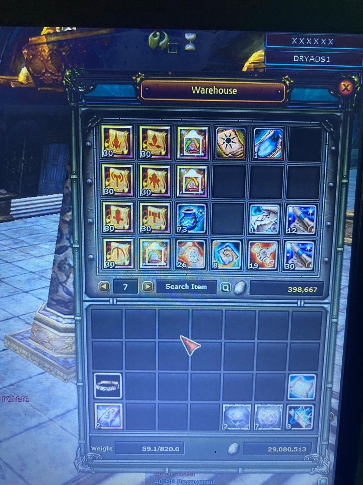 Knight Online Dryads 83/8 Full item açıklama oku