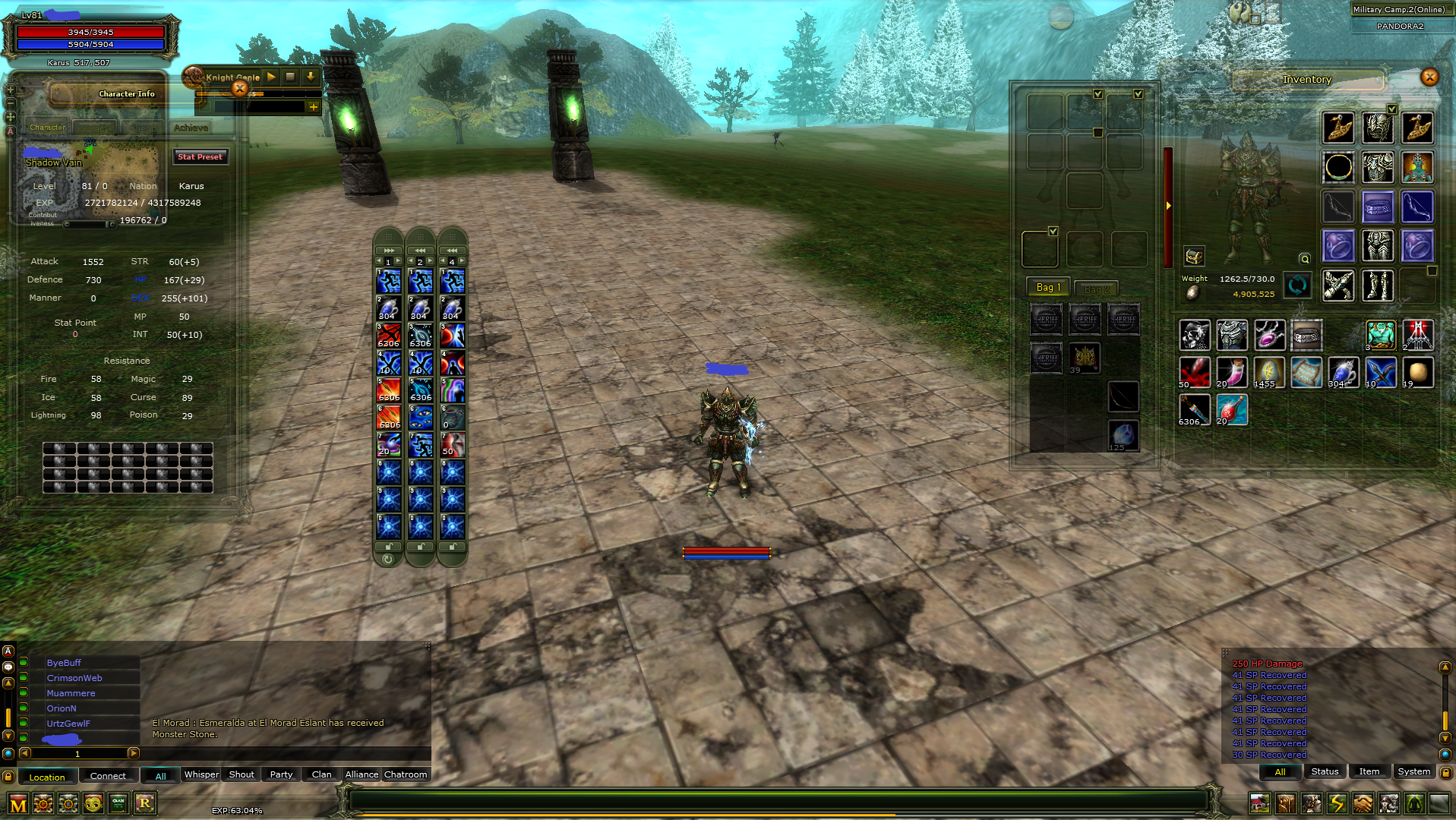 Knight Online Pandora 81 LvL 7 QUEST FULL SKILL OKCU