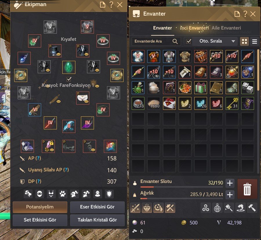 Black Desert Online Türkiye/MENA Bölgesi 315AP403 DP 3x Pen BS 2K mas