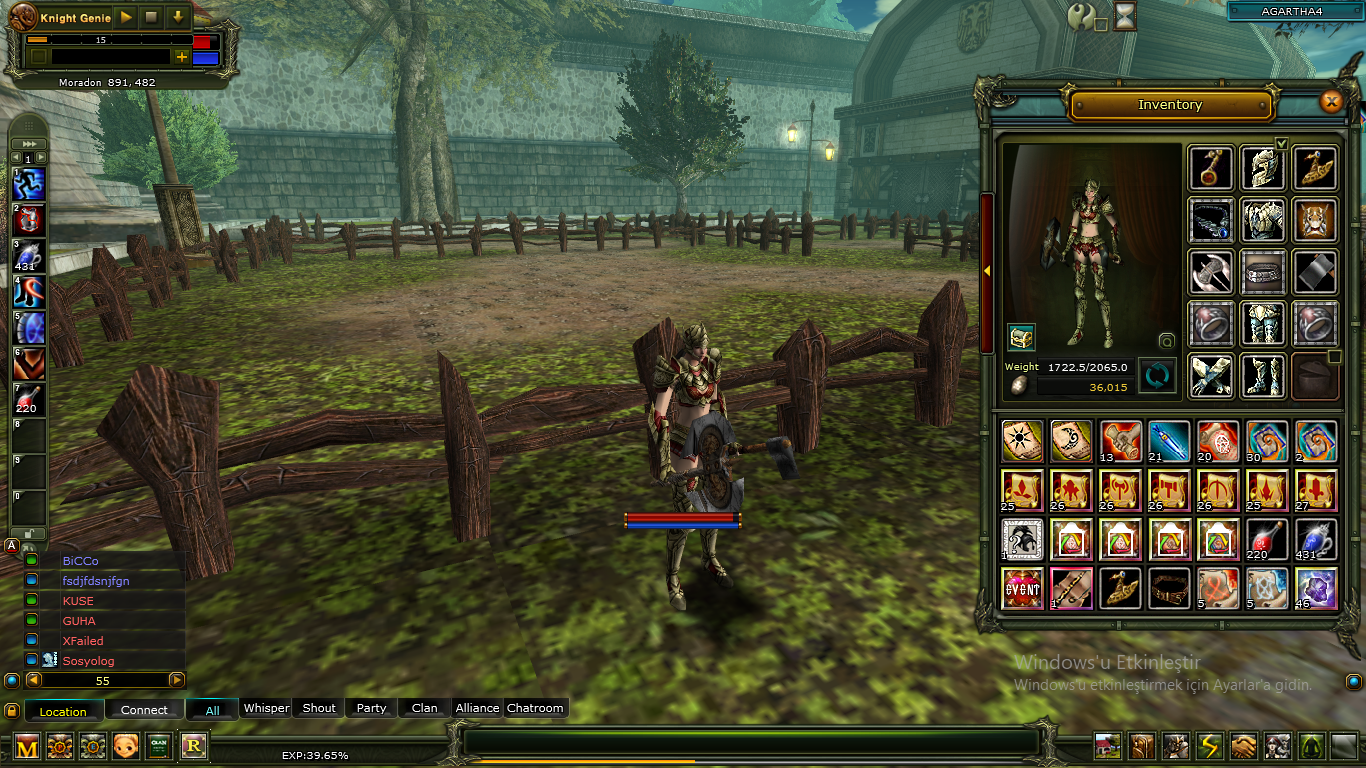 Knight Online Agartha 81 Level Warrior // 76 Level Full Görev Kurian