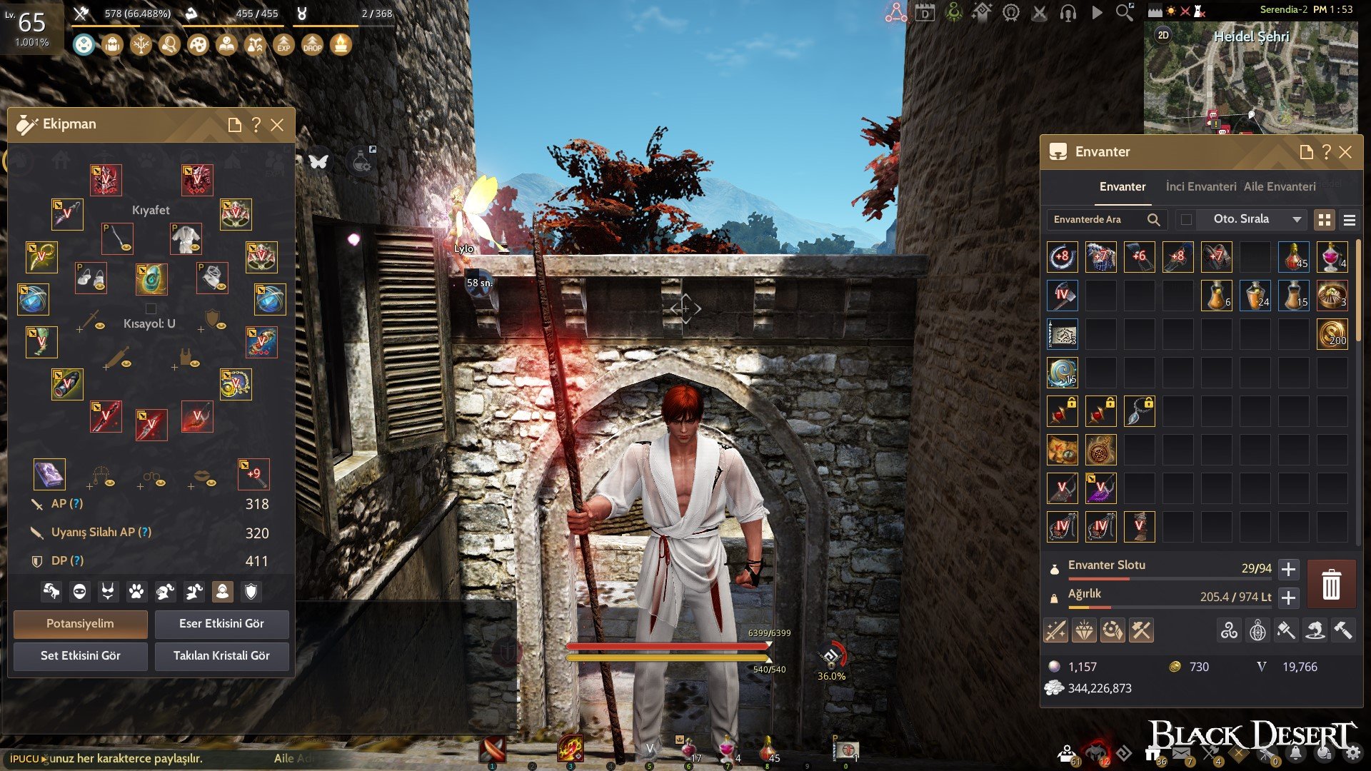 Black Desert Online Türkiye/MENA Bölgesi 730 GS & PEN UYANAN & 65 MUS
