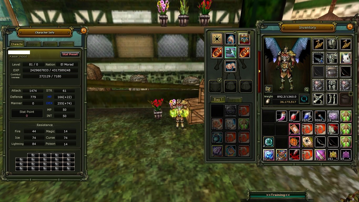 Knight Online Zero 90def 6dex 408cash human okçu