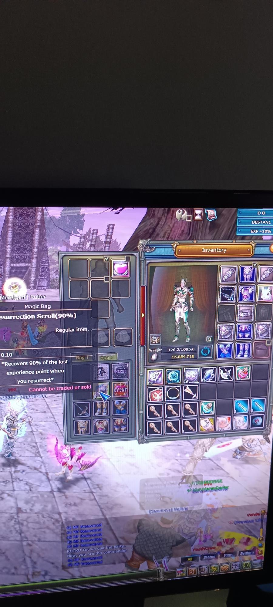 Knight Online Destan Human 83/3 Trial Set 100 Def 14 İnt Reb 1