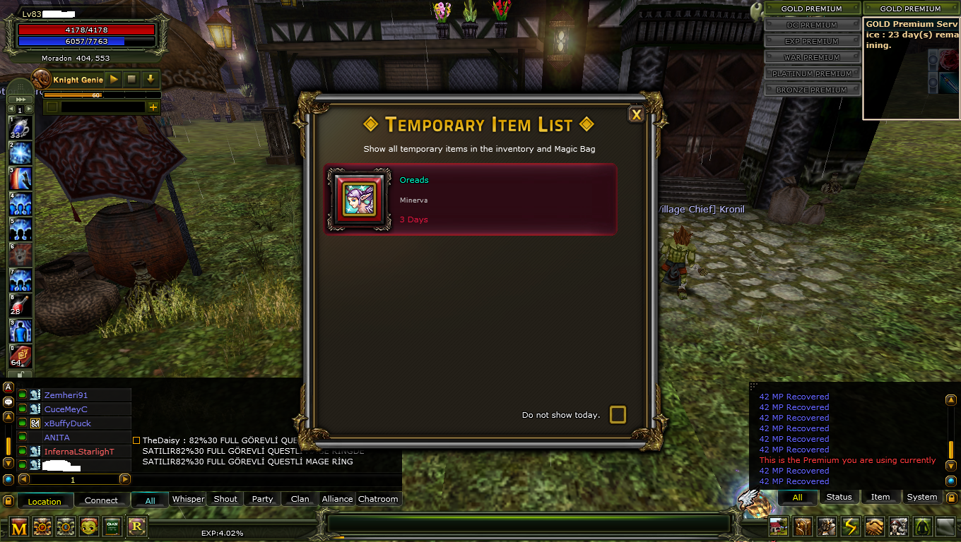 Knight Online Zero Zero 83 int cc priest