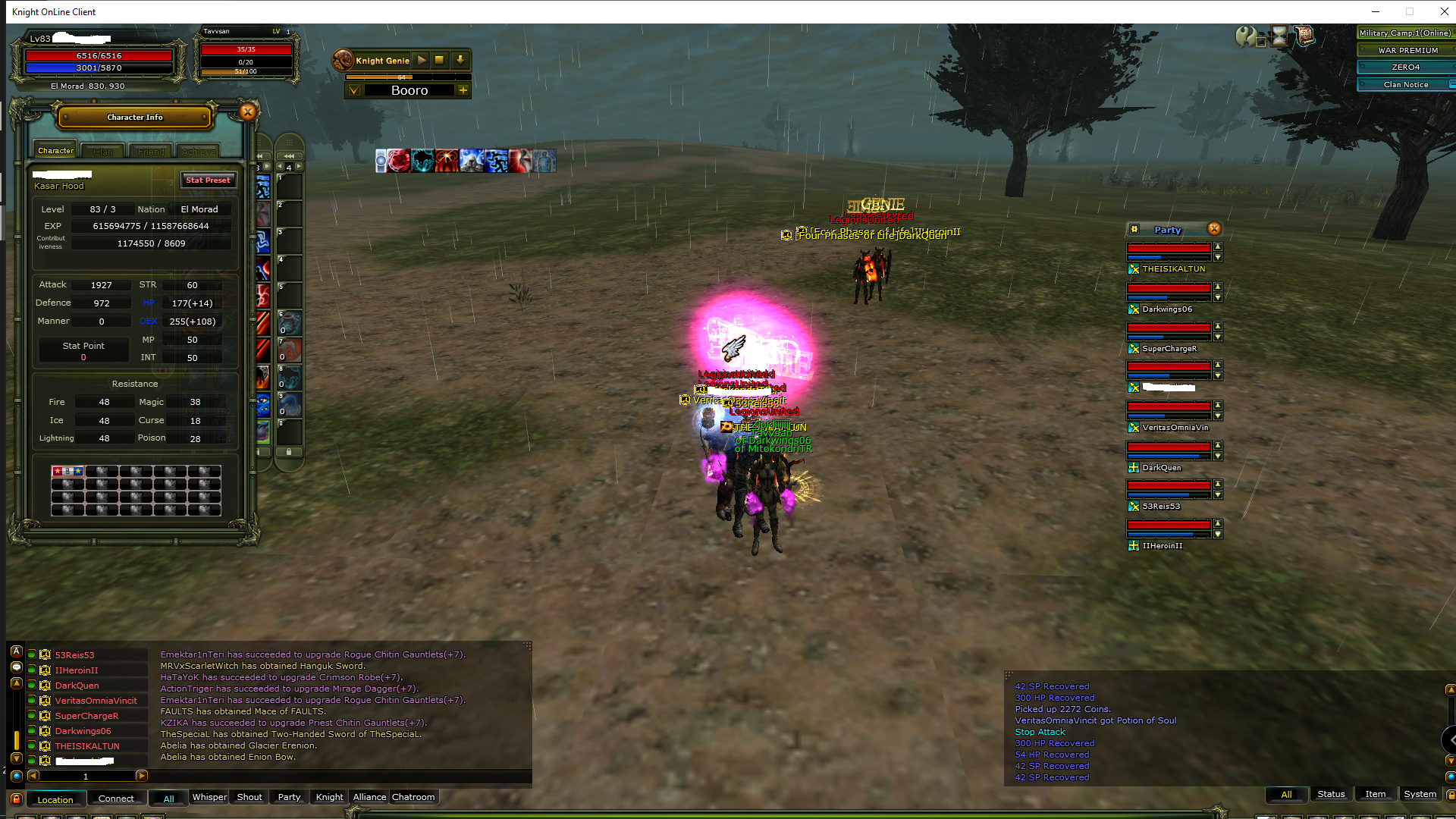 Knight Online Zero 83/3 Human Rogue % 5 Full Görev(Quest Dahil) 1,18m