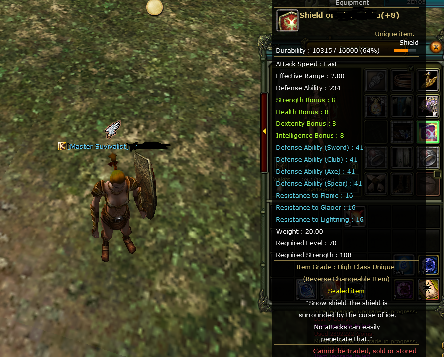 Knight Online Zero 90 DEF 8 QUEST KALKAN 83/4 2M150K NP'li 10 TA