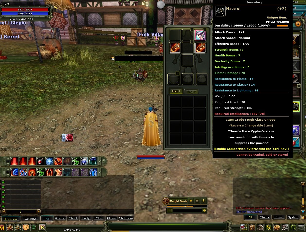 Knight Online Pandora Pandora 7 quest Mace Human Priest