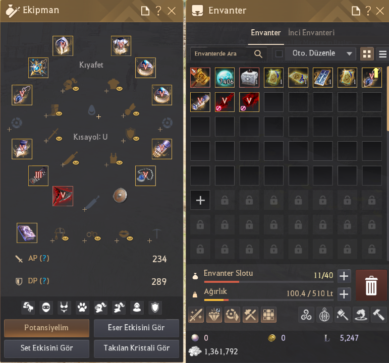 Black Desert Online EU Bölgesi BDO EU PEN (BS) SEZON ÇARI - CLİENT UY