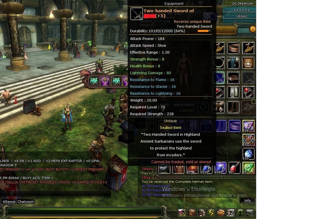 Knight Online Zero 81LVL PİEST 8 GUEST MS