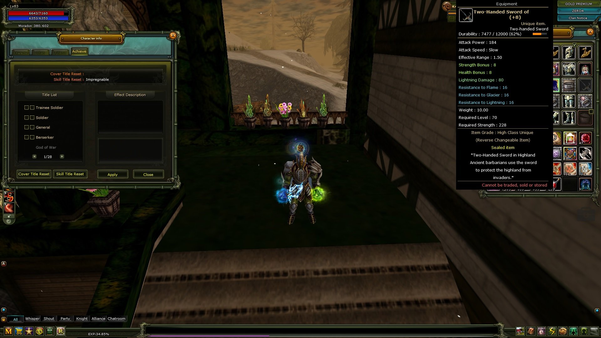 Knight Online Zero 8 QUEST MS WARİOR