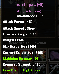 Knight PVP ProfessionalKO 8 Iron Impact