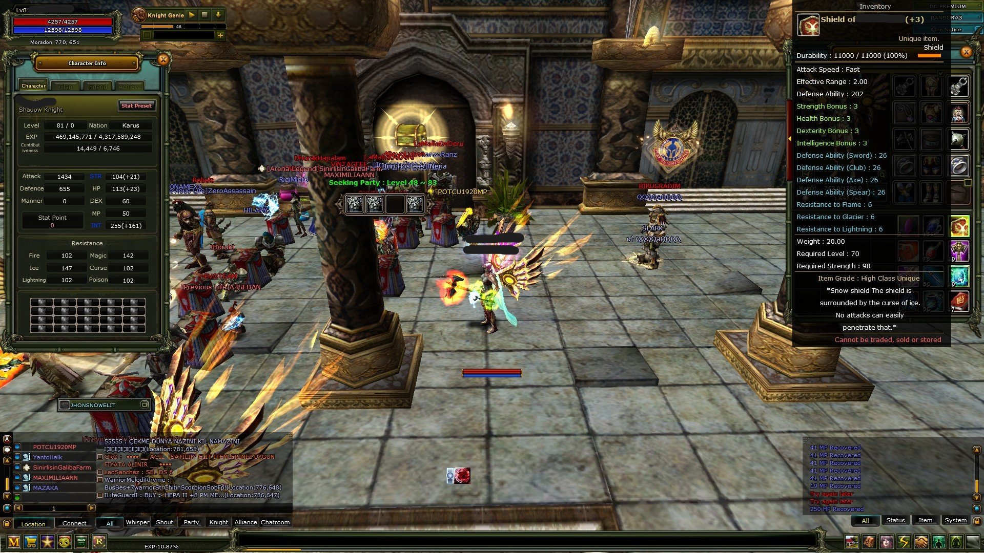 Knight Online Pandora 3 Reb Quest Bow 83 lvl Rogue Karus