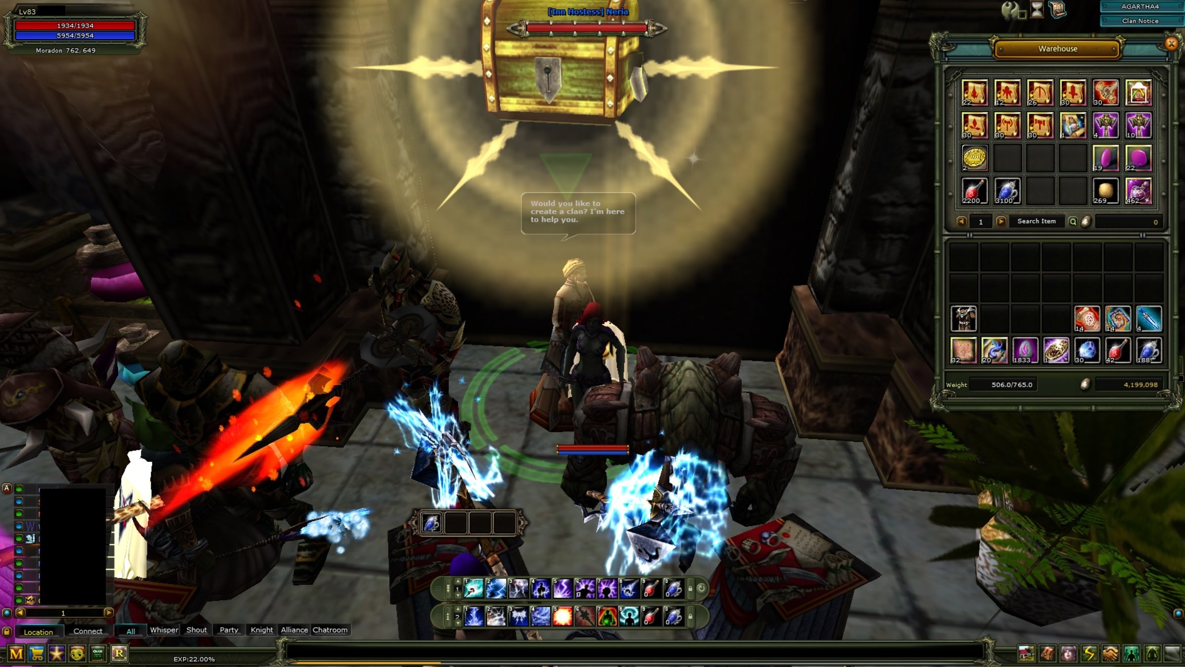 Knight Online Agartha Agartha 83Lw Mage 90Def Quest staff