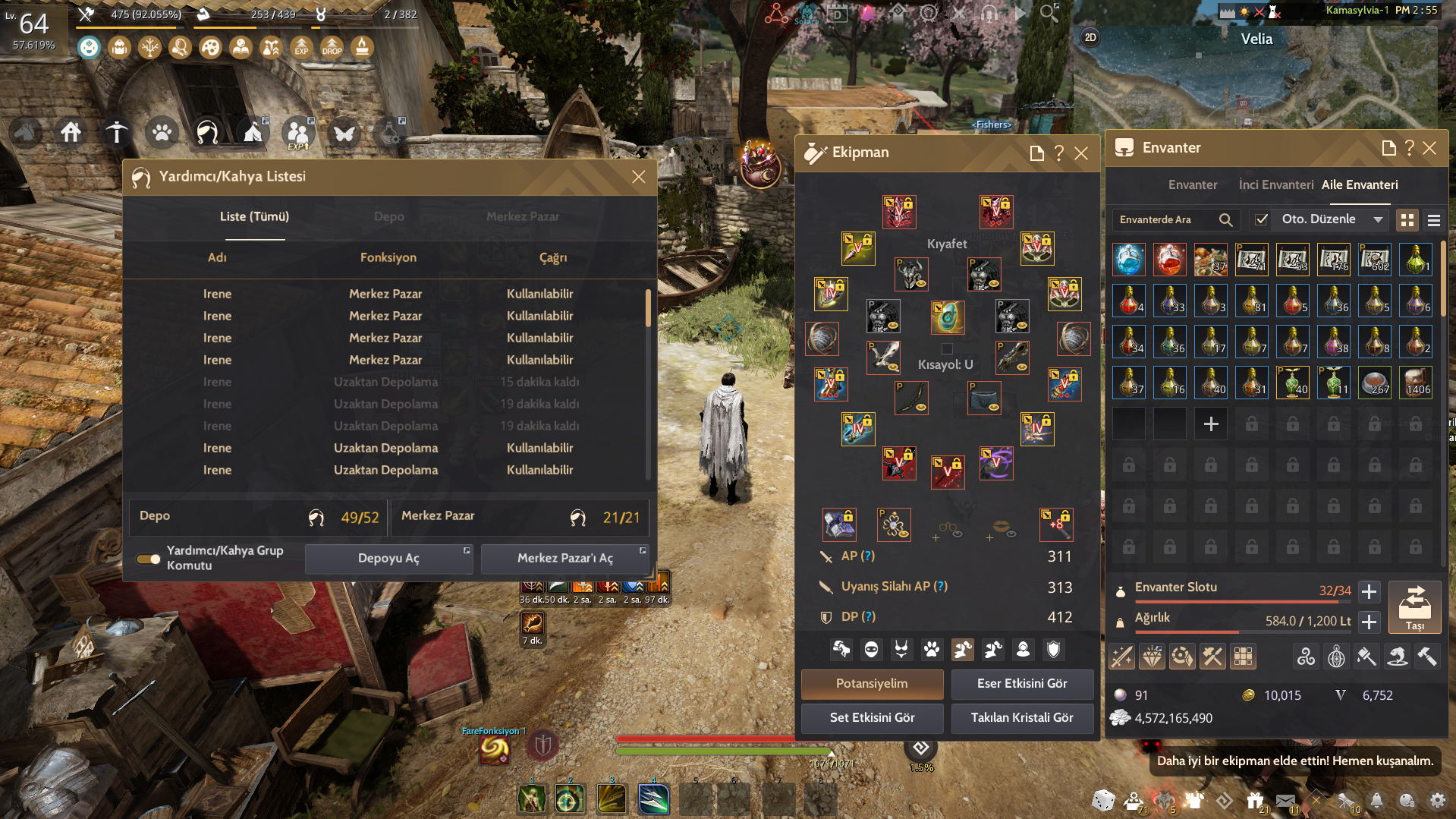 Black Desert Online Türkiye/MENA Bölgesi 725GS - DEBO SET - LV64.5