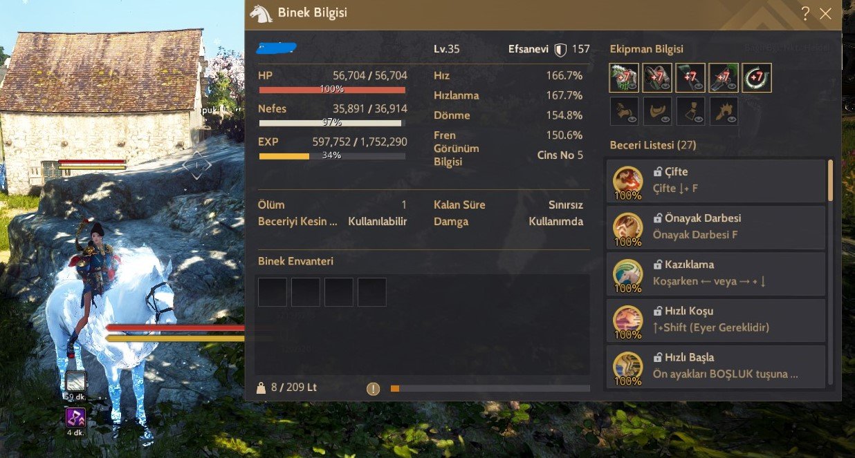 Black Desert Online Türkiye/MENA Bölgesi 738 GS 3 PEN BS T10 DOOM T10