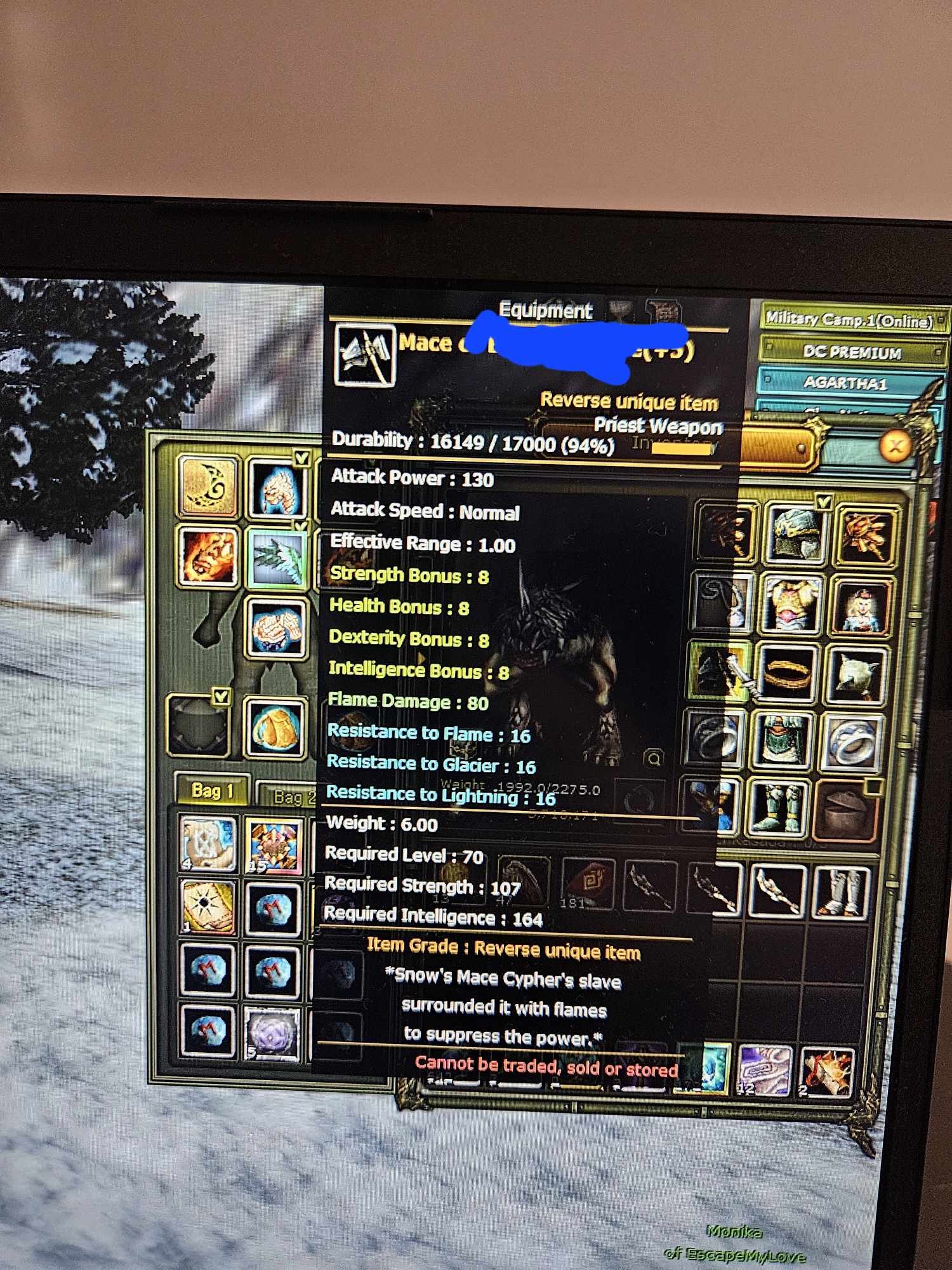Knight Online Agartha 83/3 8 quest maceli full skil priest