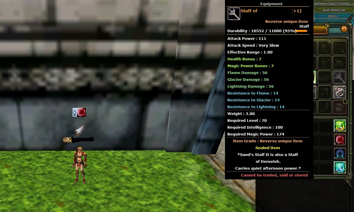 Knight Online Zero 83/3Lv. MAGE 7 Quest Staff