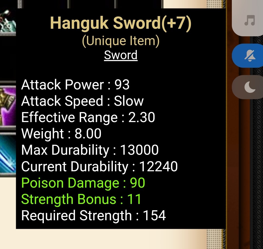 Knight PVP ProfessionalKO Hangug SWORD 7 SELLL