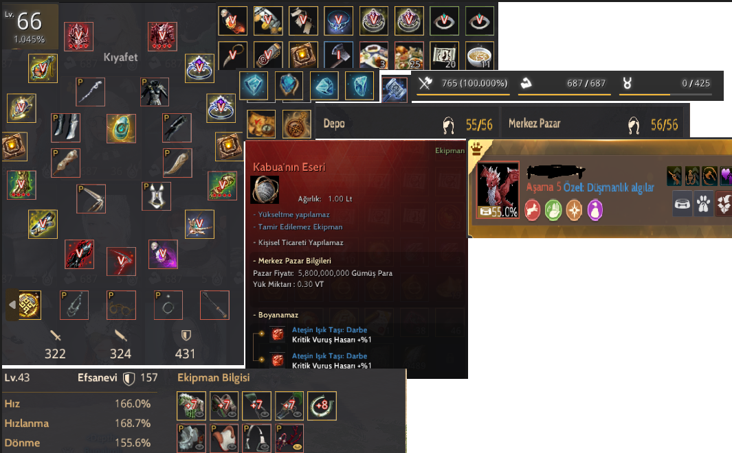 Black Desert Online Türkiye/MENA Bölgesi 3 DEBOLU T10 PEGALI 4 YÜZÜK