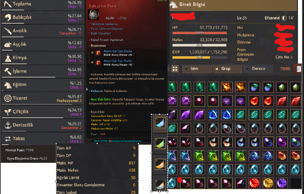 Black Desert Online Türkiye/MENA Bölgesi 3X PEN DEBO T10 PEGA BİTİK H