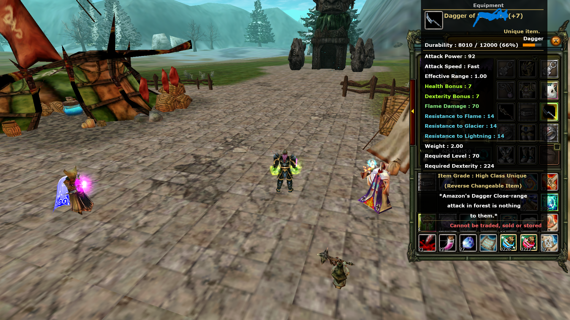 Knight Online Zero 83 Level Full görev 90 Def Rogue 7 QUEST DAGGER (A