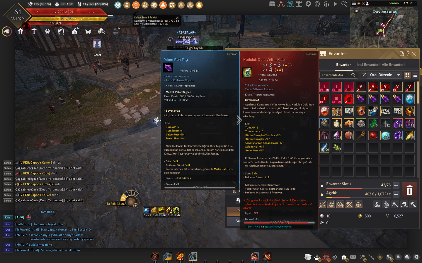 Black Desert Online Türkiye/MENA Bölgesi SINIRSIZ HP POT MANA POT SEZ