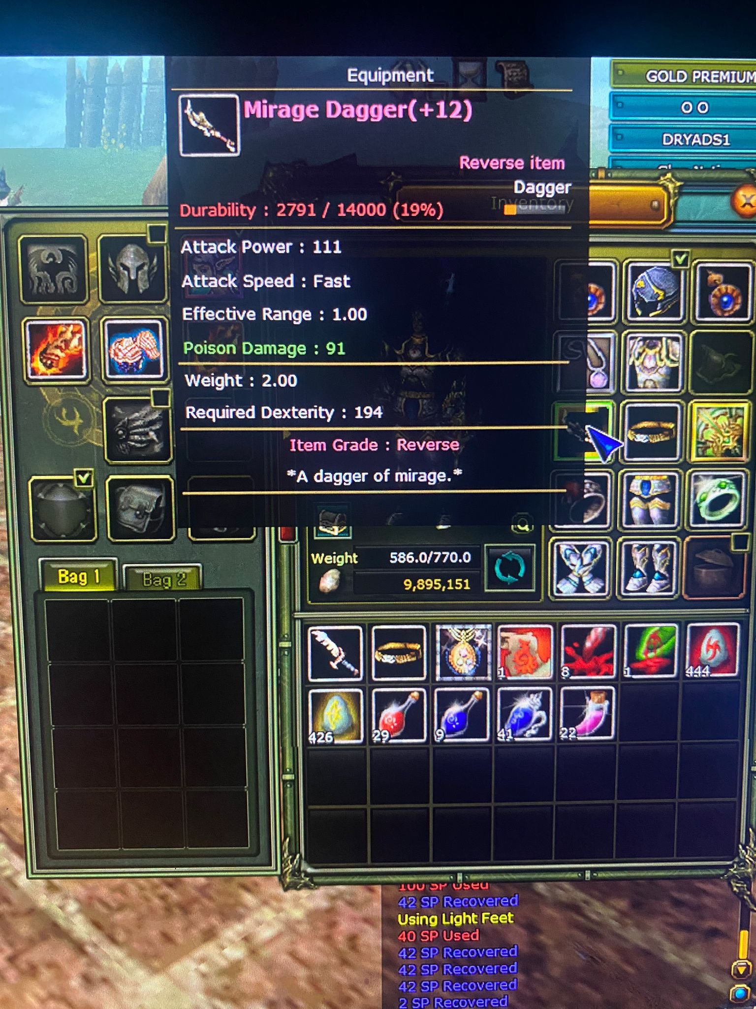 Knight Online Dryads 83REB6 FULL SKILL 23 GUN PRELI ROGUE FIRSAT KARAK