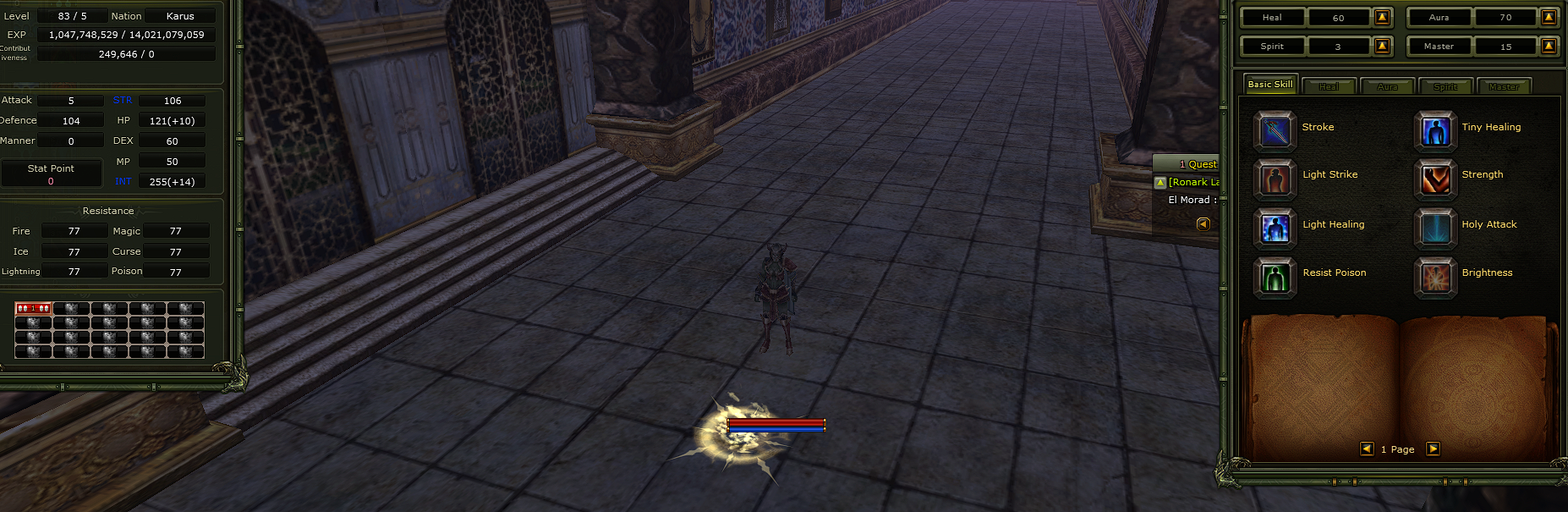 Knight Online Minark 83 REB5 KARUS PRİEST 14 İNT AÇIK DRAKİLİ POTLU