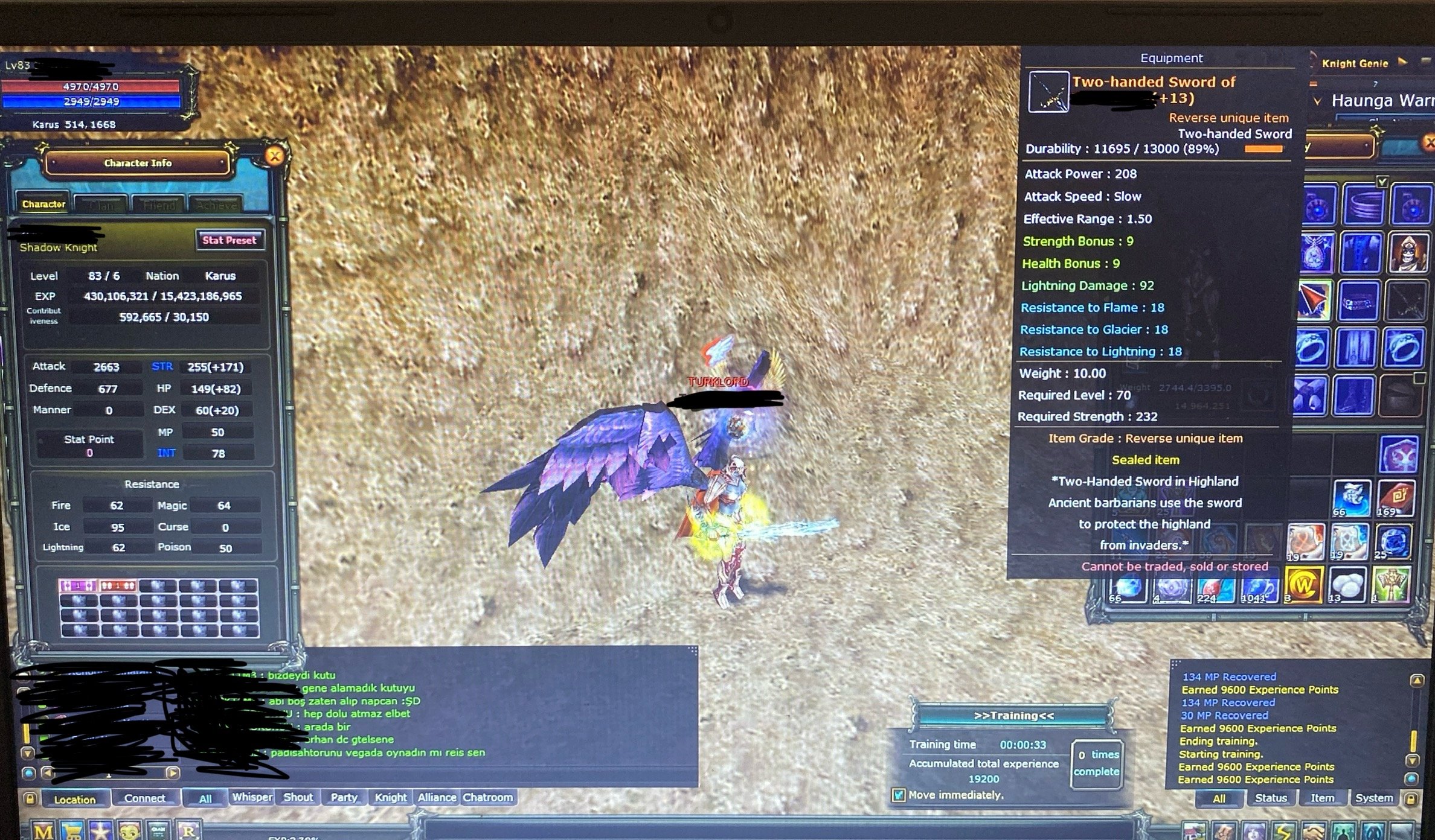 Knight Online Agartha 83/6 % 10 Karus Priest Quest Ms Rebirth 13 ve Q