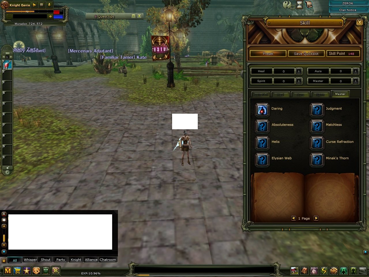 Knight Online Zero Zero 83 Human 7 Quest Kalkanlı Priest Stat Skil 0