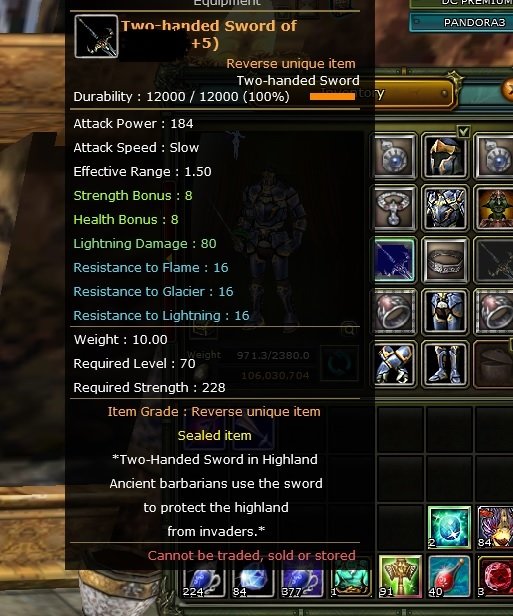 Knight Online Pandora 8 Quest MS 83 Reb 4 % 86 Warrior