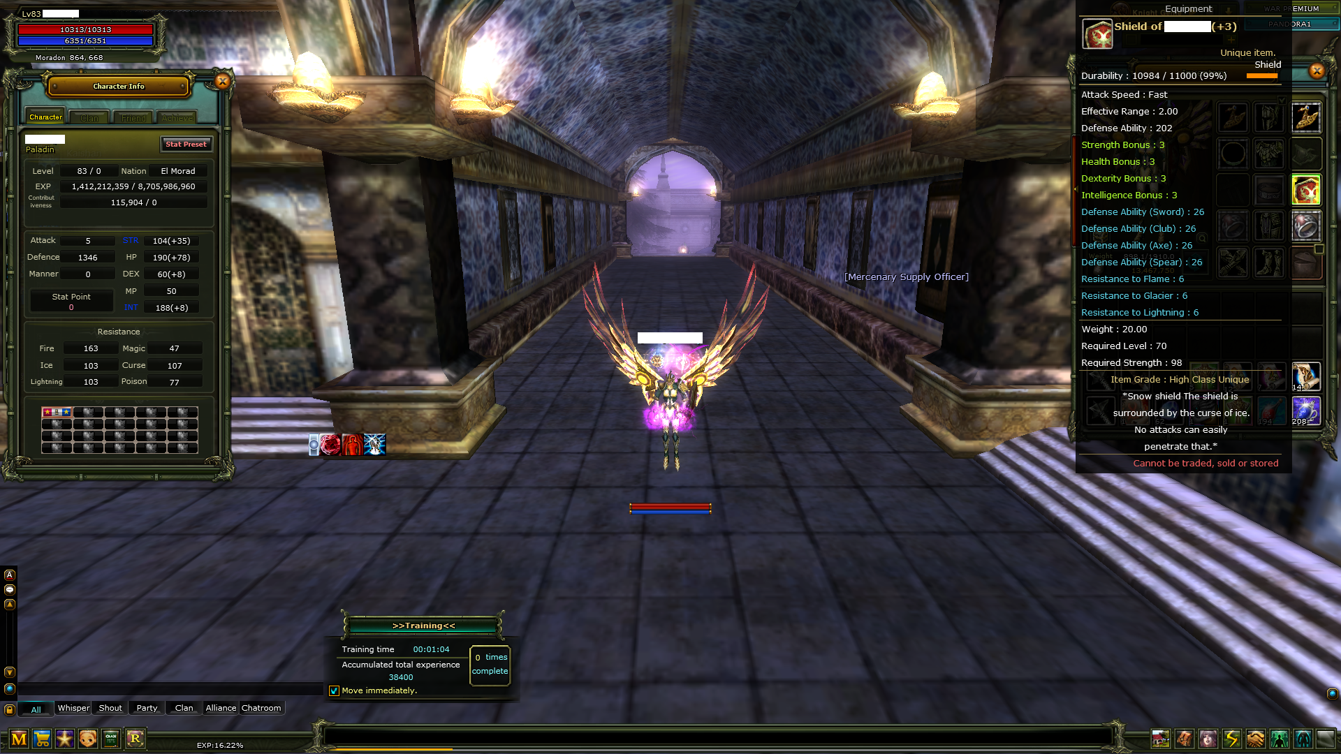 Knight Online Pandora 83/6 % 35 Mage 100 Def Açık 2.2m np li 5x Quest