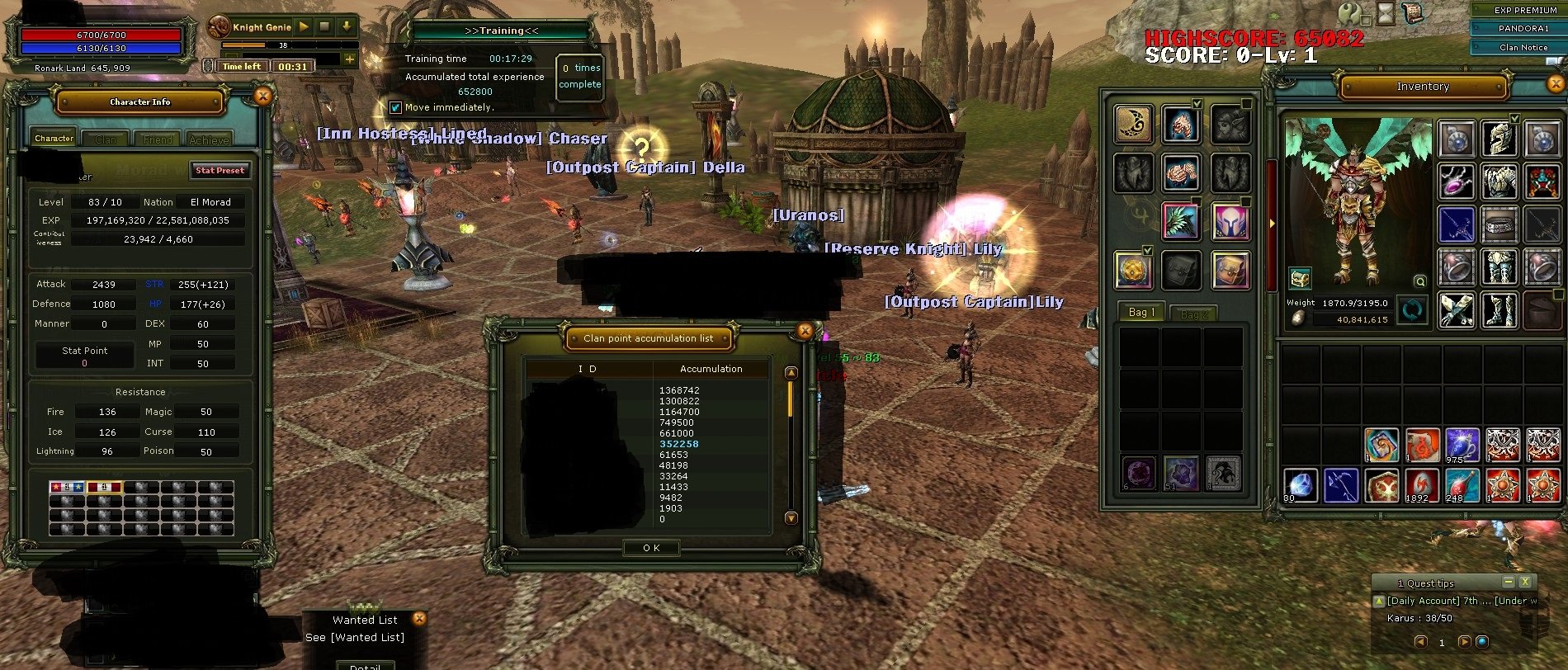 Knight Online Pandora PANDORA REB 5 QUEST MS REB 1 QUEST KALKAN