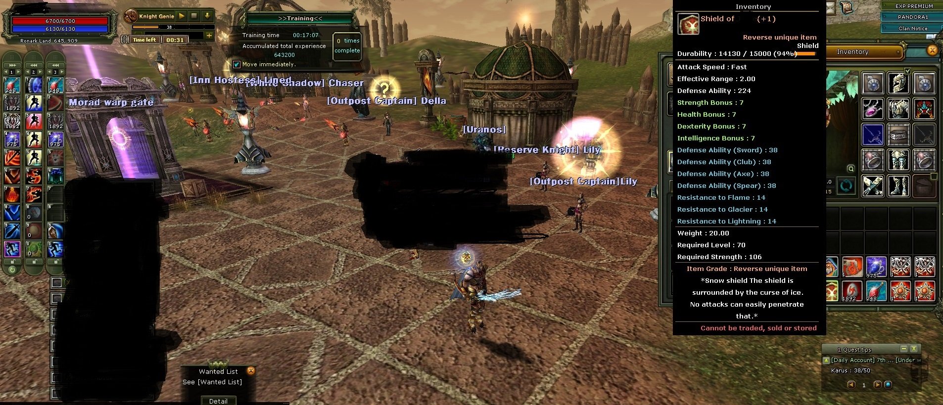 Knight Online Pandora PANDORA REB 5 QUEST MS REB 1 QUEST KALKAN