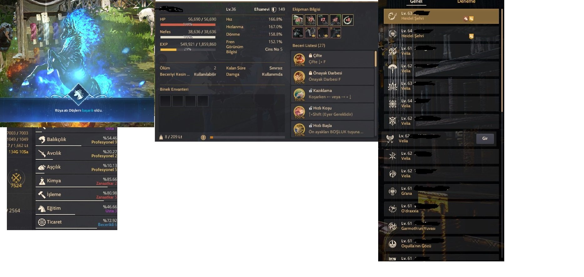 Black Desert Online Türkiye/MENA Bölgesi Client 737 gs 4 pen bs 2 t10