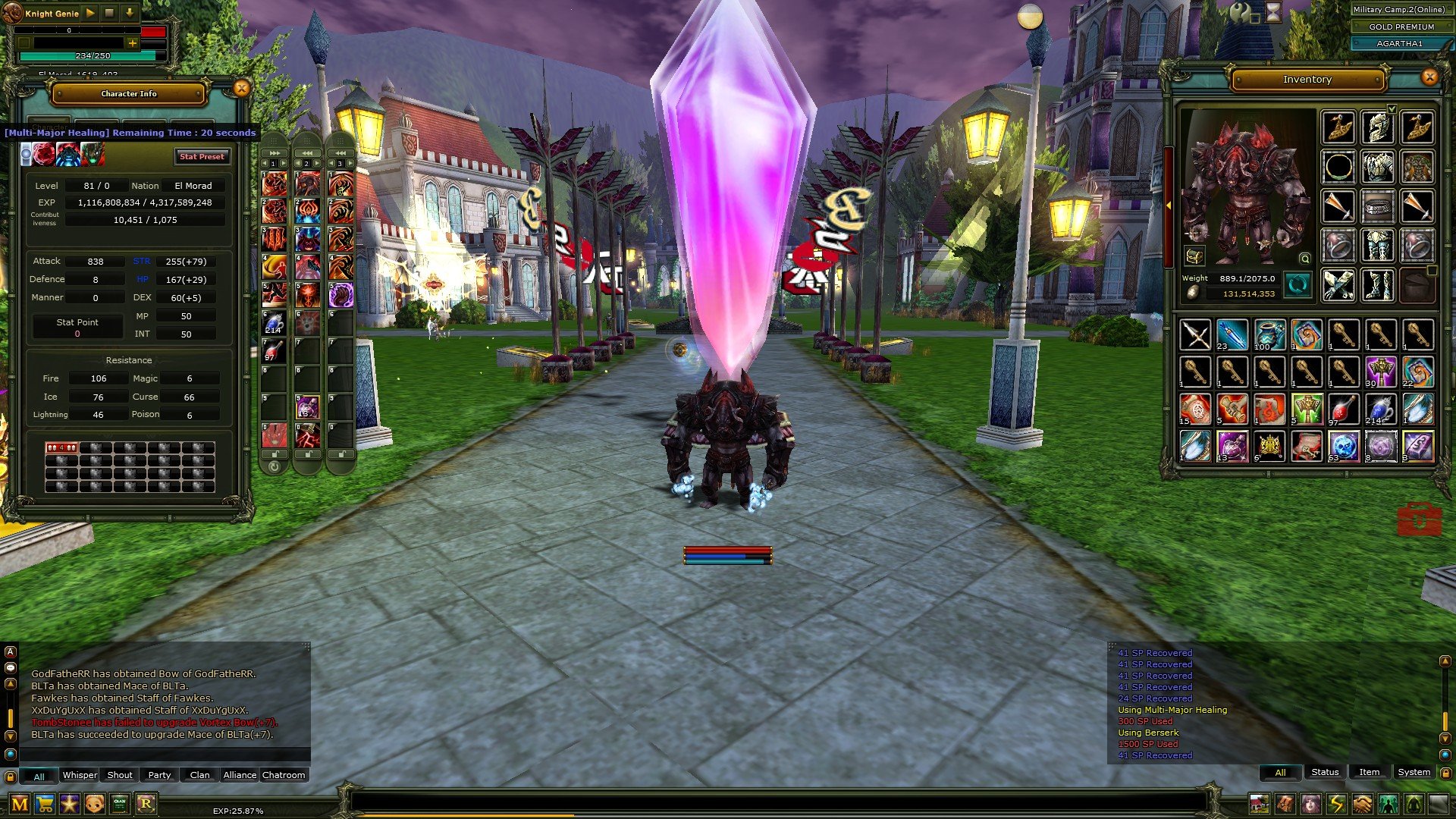 Knight Online Agartha AGARTHA 81 LWL KURİAN/PORUTU