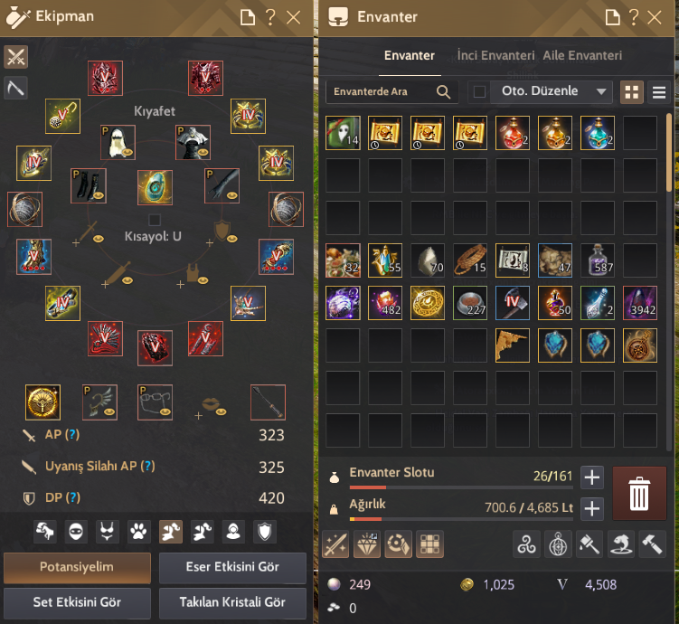 Black Desert Online Türkiye/MENA Bölgesi BDO FULL DEBO SET 1X PEN DEB